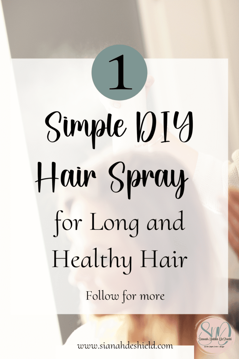 1 Simple DIY Hair Spray for Long and Healthy Hair